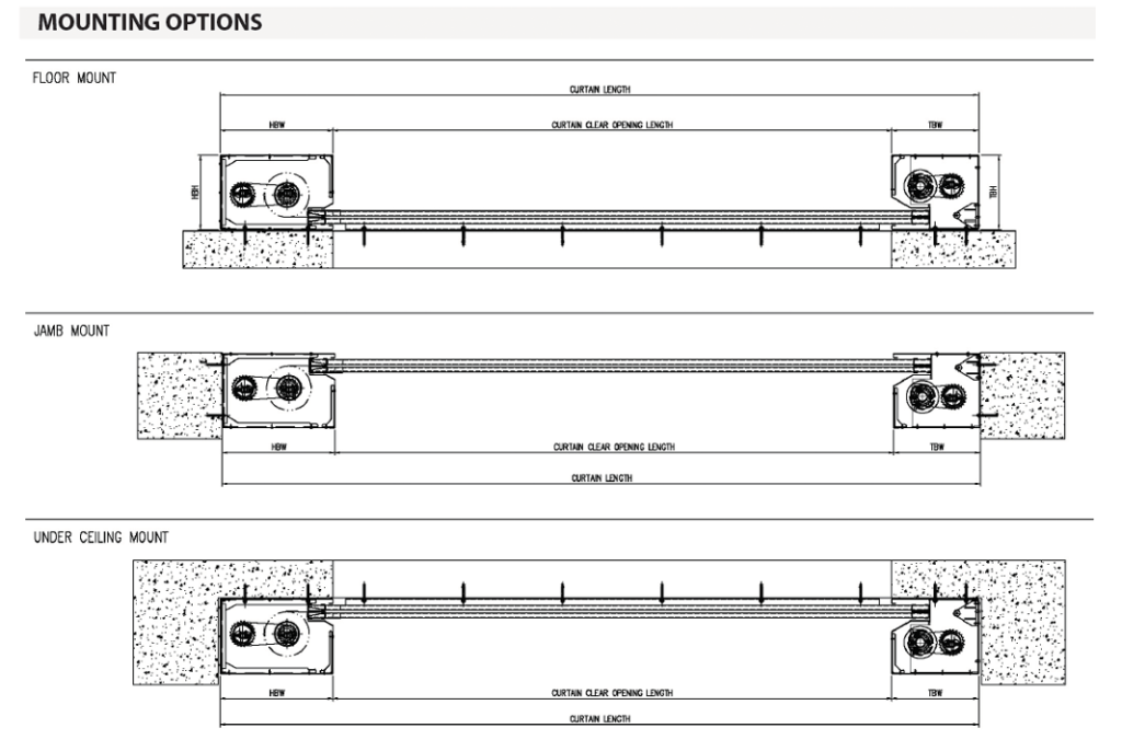DSI-HHS10B Hose Stream Rated Horizontal Fire Shutter - Door Systems®